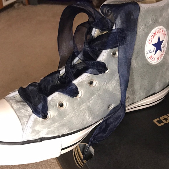 Free People | Shoes | Furry Wolf Grey Converse Women Men 8 | Poshmark
